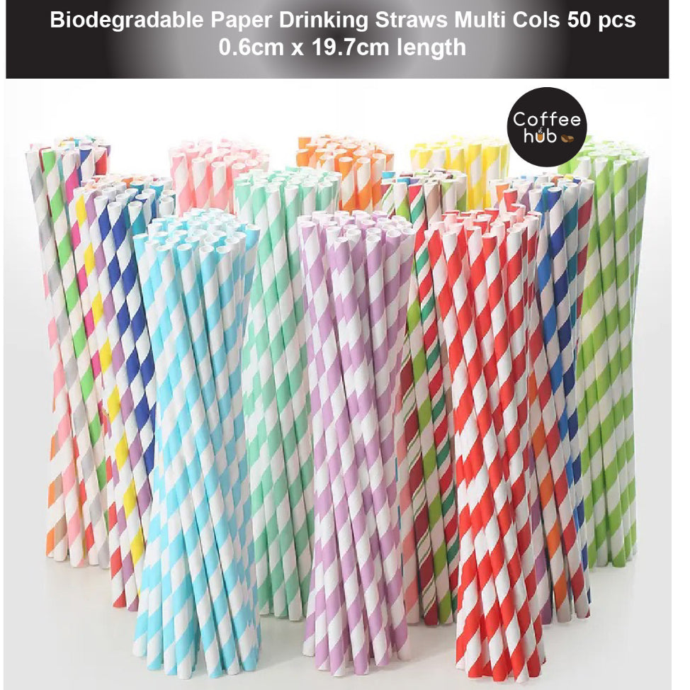 (Ready Stock)Drink Paper Straww Bubble Tea Disposable Beverage Straw 5 ...