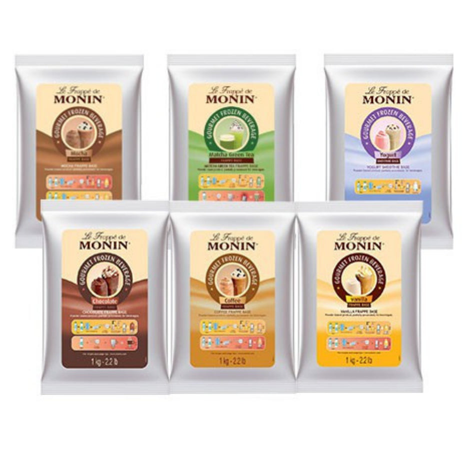 (Ready Stock)MONIN Frappe Base Powder Chocolate Matcha Green Tea Yoghu ...