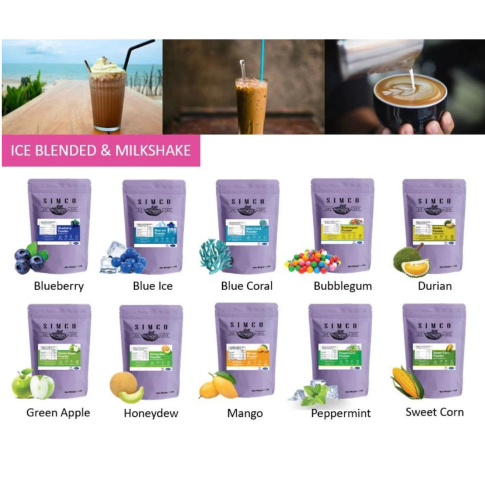 (Ready Stock)SIMCO SERBUK AIR BALANG ICE BLENDED POWEDER VANILLA BLUE ...